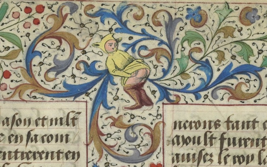 Drôleries ou grotesques – Atelier enluminure Marie-Eve Côté